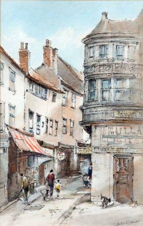Arthur Edward Davies | Back of The Inns, Norwich | MutualArt
