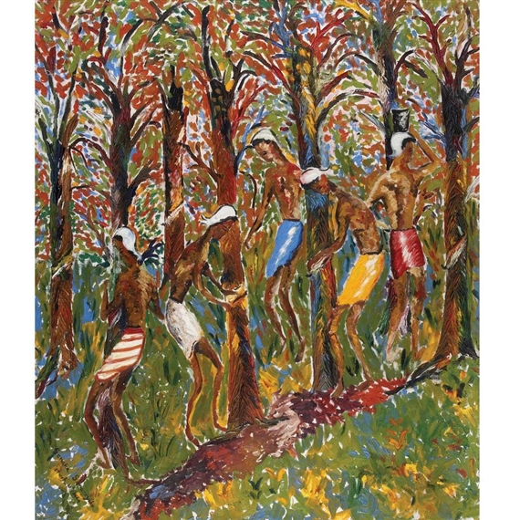 Senaka Senanayake | Harvesting Rubber (1960) | MutualArt