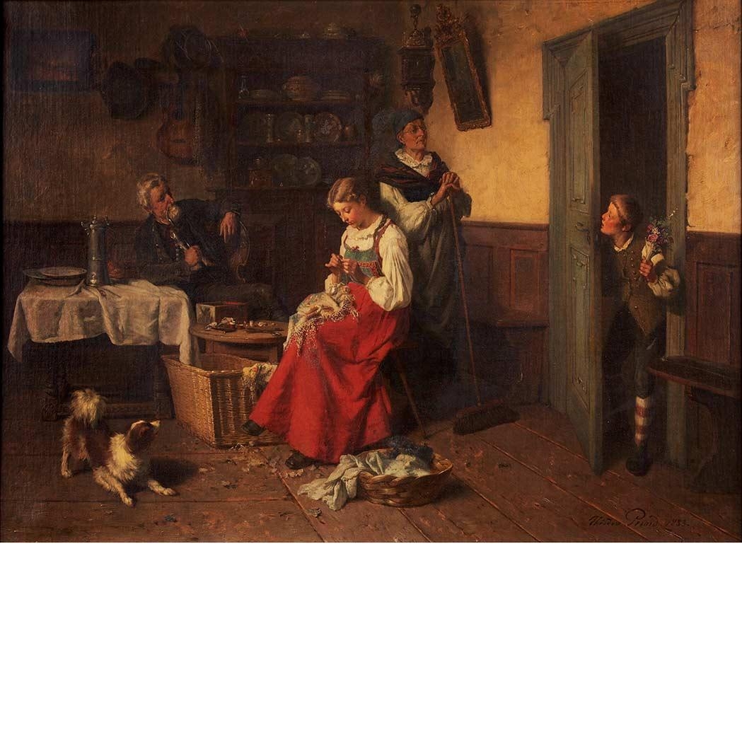 Théodore Gérard | Cupid's Messenger (1883) | MutualArt