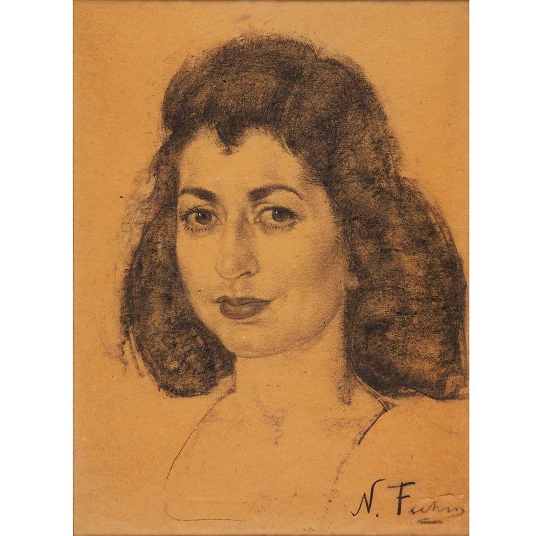 Nicolai Fechin | Portrait of Alene Von Harringa | MutualArt