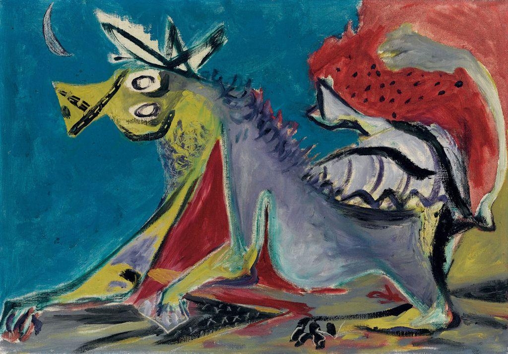 Jackson Pollock | Untitled (Orange Head) (1941) | MutualArt