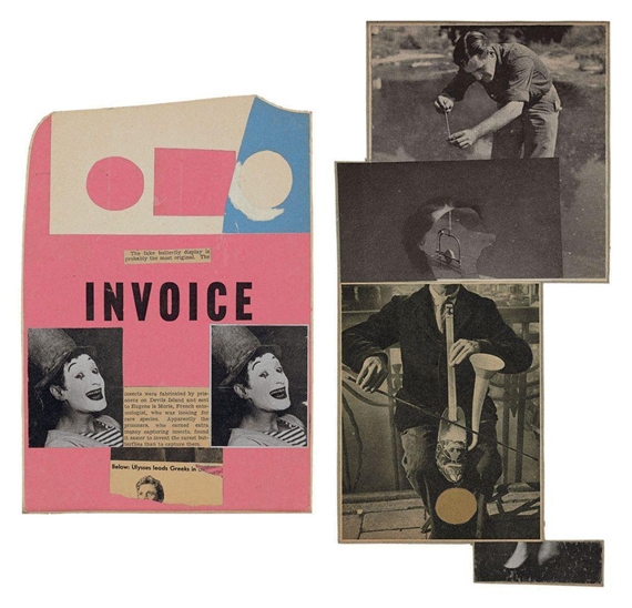 Ray Johnson | Untitled (Moticos with Invoice); Untitled (Moticos with ...