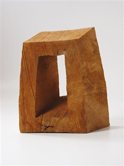 David Nash | Birch Crack and Warp Column (1999) | MutualArt