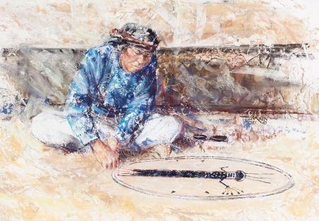 Mike Larsen | Portrait of a Native American (1979) | MutualArt
