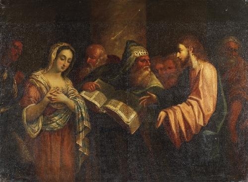 Dario Varotari | CHRIST AND THE ADULTRESS | MutualArt