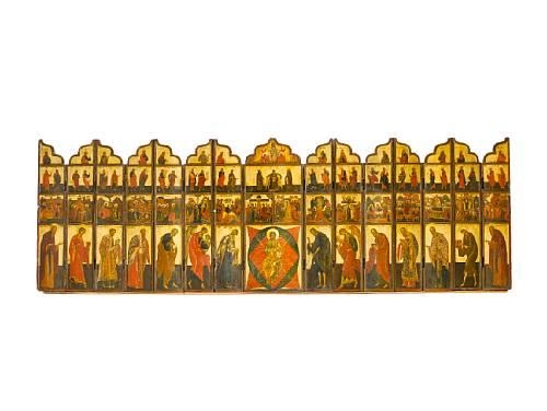 Russian School, 18th Century | A portable Iconostasis (Early 18th ...
