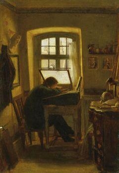Angilbert Göbel | The Engraver in his Workshop | MutualArt