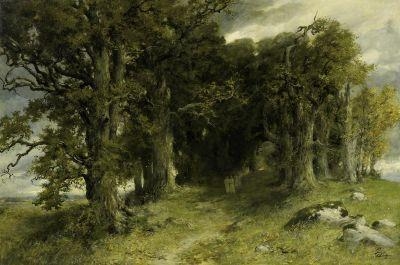 Ferdinand Leeke | Procession in the forest | MutualArt