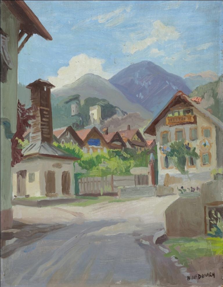 Bernard McDonagh | VILLAGE IN THE ALPS | MutualArt
