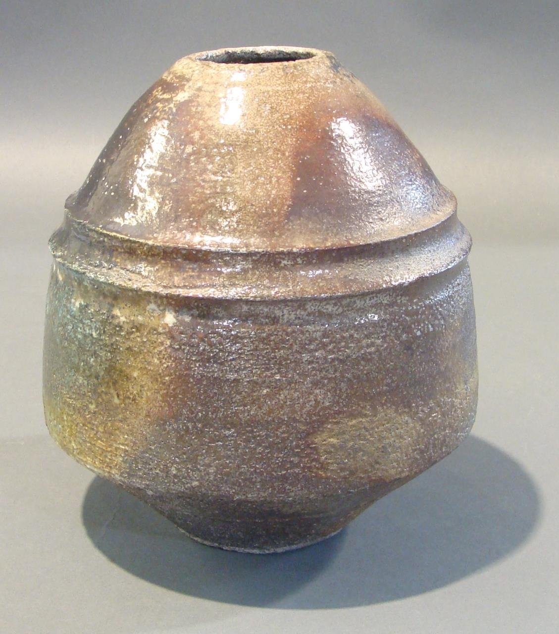 Wayne Ngan | 2 Pieces: A Wayne Ngan studio art raku pottery vase ...