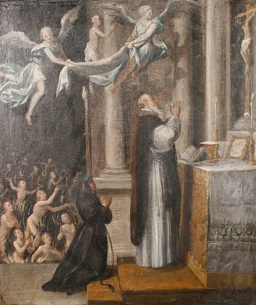 Italian School, 17th Century | Priest praying at an altar (17th Century ...