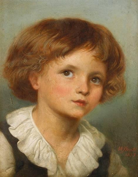 William Strutt | Portrait of a young boy (1877) | MutualArt