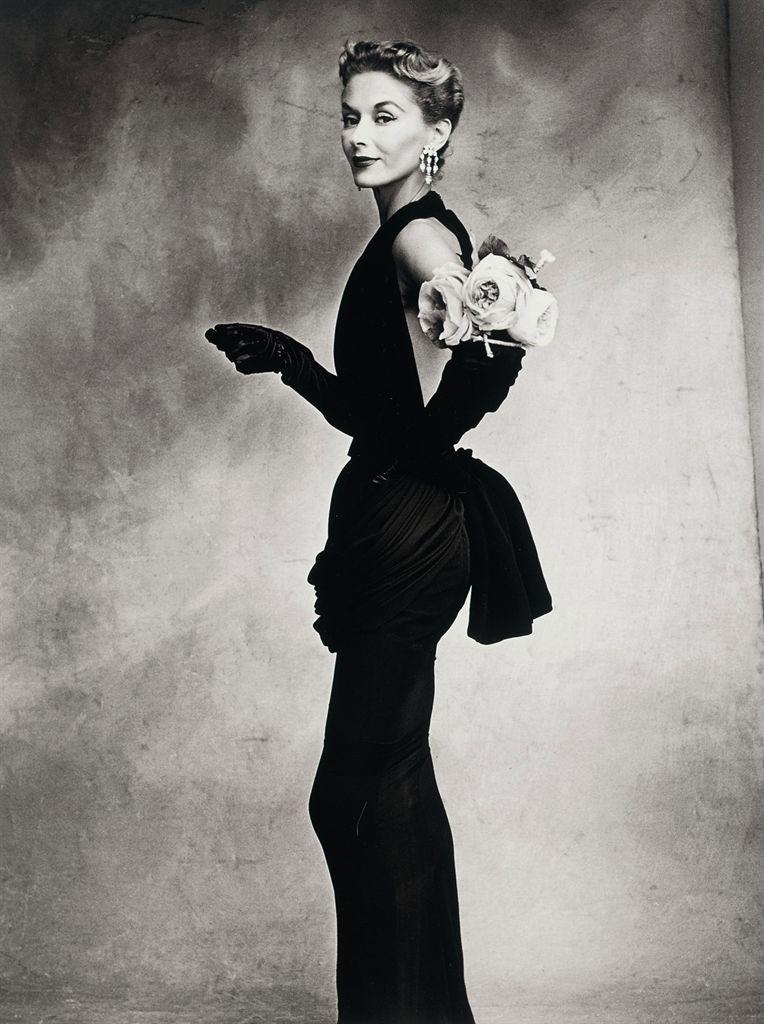 Irving Penn | Woman with Roses on her Arm (Lisa Fonssagrives-Penn ...