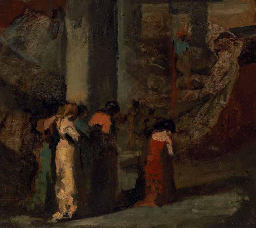 Thomas Eakins | Study for The Actress (Circa 1901) | MutualArt