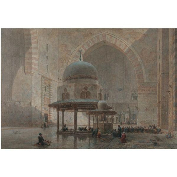 Edward Angelo Goodall | The Interior of Sultan Hassan Mosque, Cairo ...