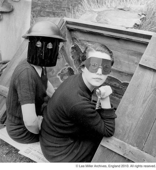 Lee Miller | Models Wearing Gas Masks, 1940 (1940) | MutualArt