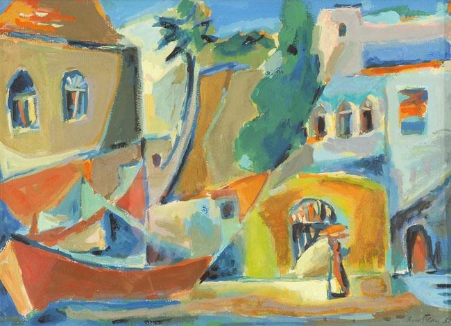 Blass Rico | A Figure in the Landscape (1953) | MutualArt