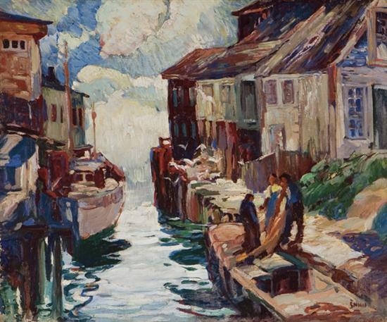 George Pearce Ennis | At the Docks | MutualArt