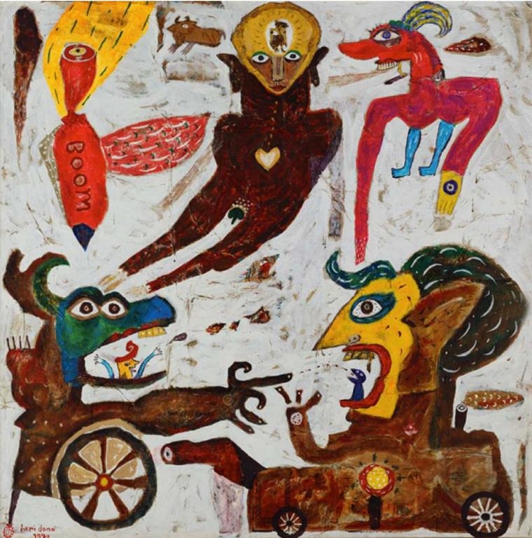 Heri Dono | Life in The Wayang Land III (1990) | MutualArt