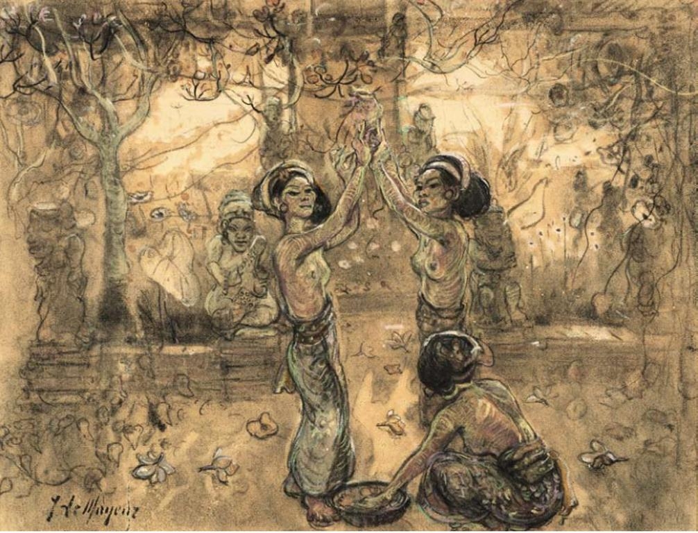 Adrien Jean Le Mayeur de Merprés | Ni Pollok Dancing | MutualArt