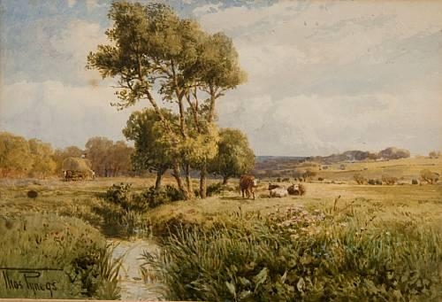 Thomas Pyne | Flatford Meadow (1895) | MutualArt