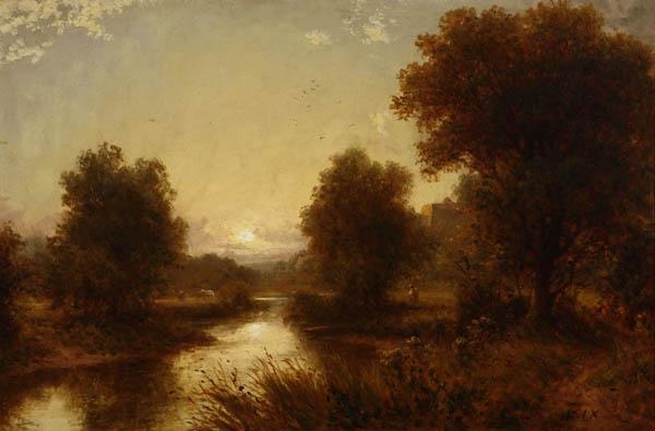Julian Walbridge Rix | A tonal landscape at sunset | MutualArt