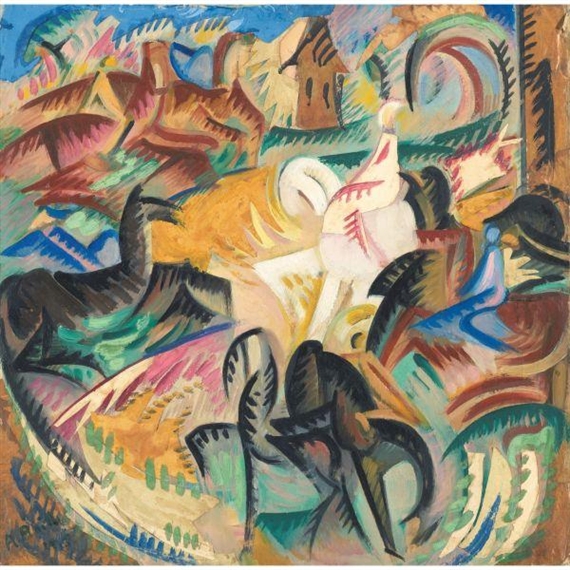 Alice Bailly | 2 works: HORSES, HORSES (STUDY) | MutualArt