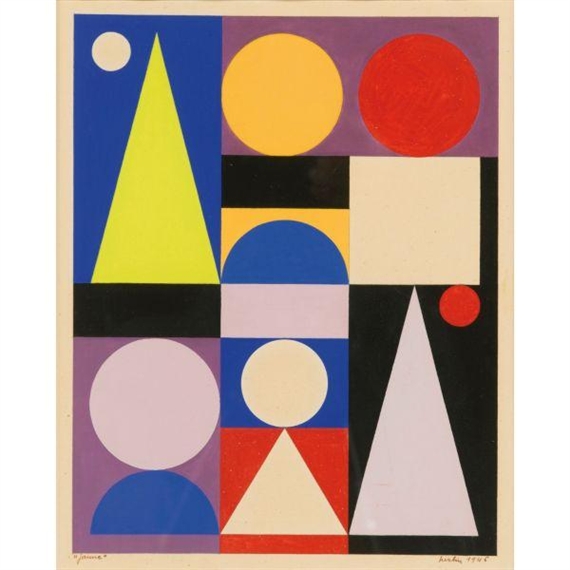 Auguste Herbin | JAUNE (1946) | MutualArt