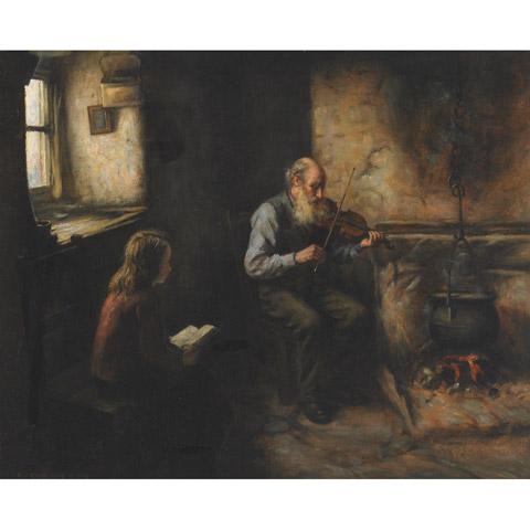 Henry John Dobson | THE OLD FIDDLER | MutualArt