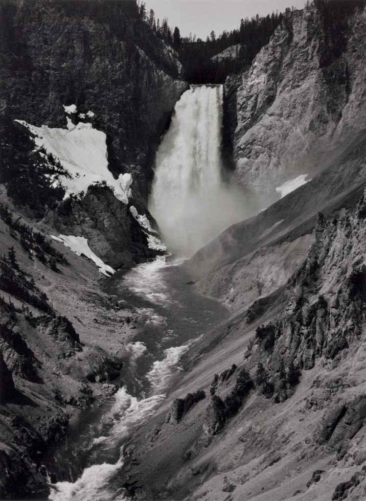 Ansel Adams | Yellowstone Fall, c. 1942 | MutualArt