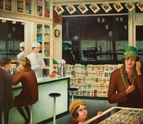 William Edwin Henning | Drug Store | MutualArt