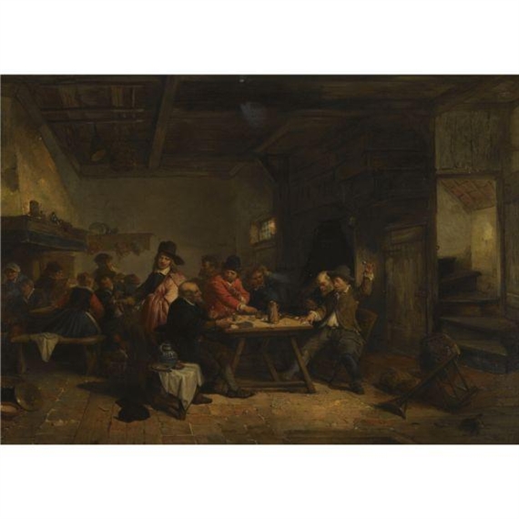 Herman Frederik Carel ten Kate | The gamblers (1860) | MutualArt