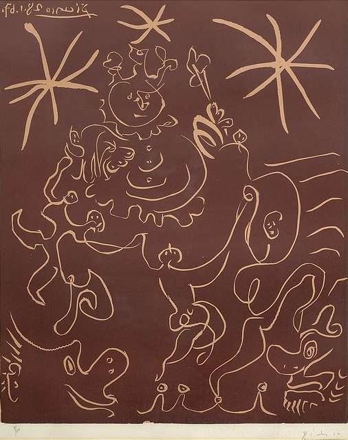 Picasso Pablo | Carnaval 1967 (Clown et Danseurs) (1967) | MutualArt