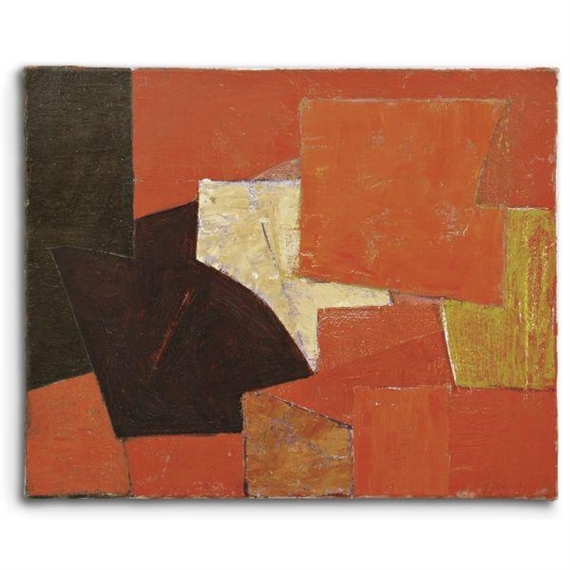 Adrian Heath | Composition Orange (Circa 1955) | MutualArt