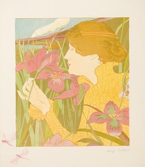 George Bottini | La Femme aux Iris (Circa 1898) | MutualArt