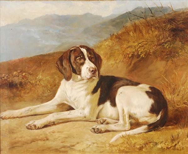 George Earl | A pointer in a landscape | MutualArt