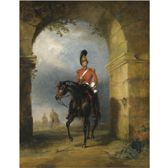 George Henry Laporte | Portrait of an Officer of Dragoon Guards | MutualArt