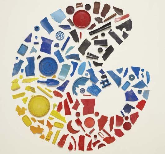 Tony Cragg - Palette, 1984, Found plastic objects...
