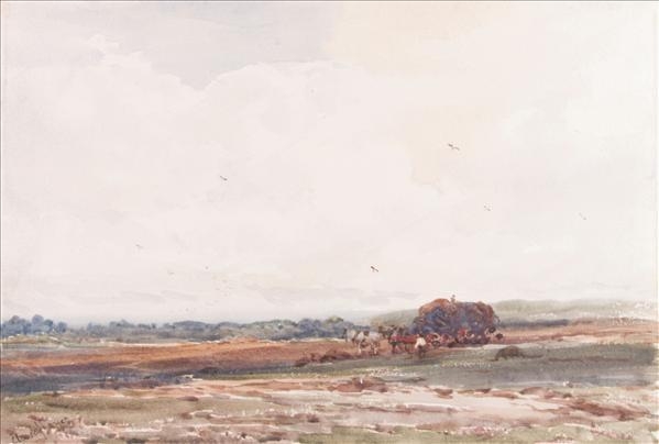 Claude Hayes | Haymaking in Suffolk | MutualArt