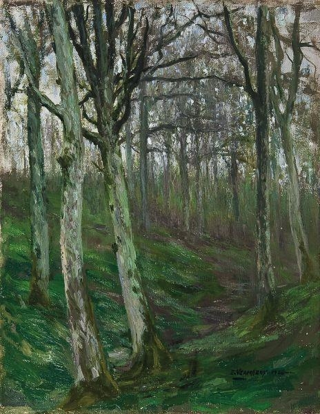 Emile Antoine Verpilleux | Woodland scene (1926) | MutualArt