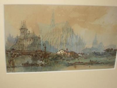 Paul Marny | 2 works: French Townscapes | MutualArt