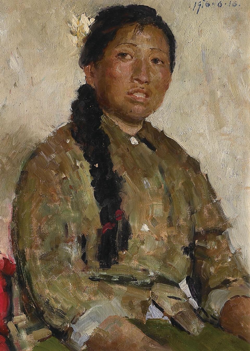 Chen Danqing | Jasmine Flower (1976) | MutualArt