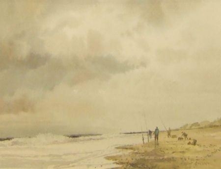 Keith Johnson | Fishing at Sea Palling | MutualArt