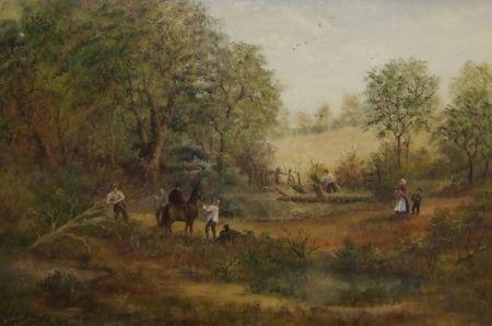 Barbara Carr | Figures in Country Landscape (1982) | MutualArt