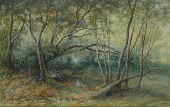 Peter Power | The Waterhole (1898) | MutualArt