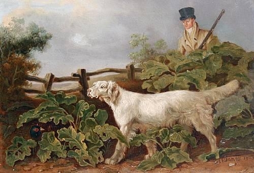 Samuel John Egbert Jones | A huntsman and his hound (1825) | MutualArt