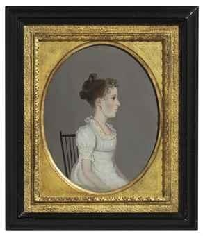 American School, 18th Century | Portrait of Lydia Thomas (Circa 1810 ...