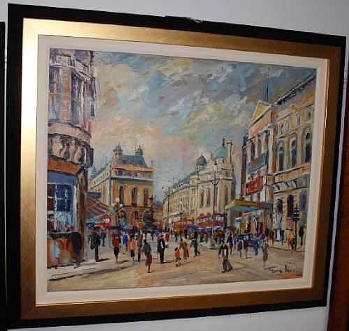 George Hann | A Continental town square | MutualArt