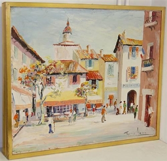 George Hann | A Continental town square | MutualArt