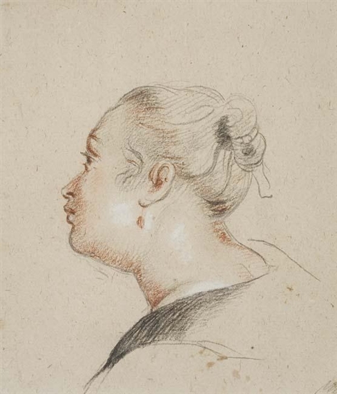William Hoare | Portrait of a Woman in Profile to the Left | MutualArt